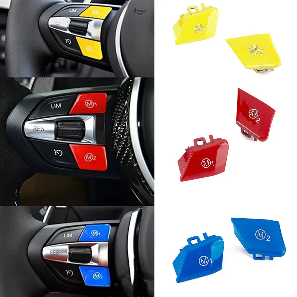 Car-Steering-Wheel-M1-M2-Switch-Button-Cover-For-BMW-M3-M4-M5-M6-X5M ...