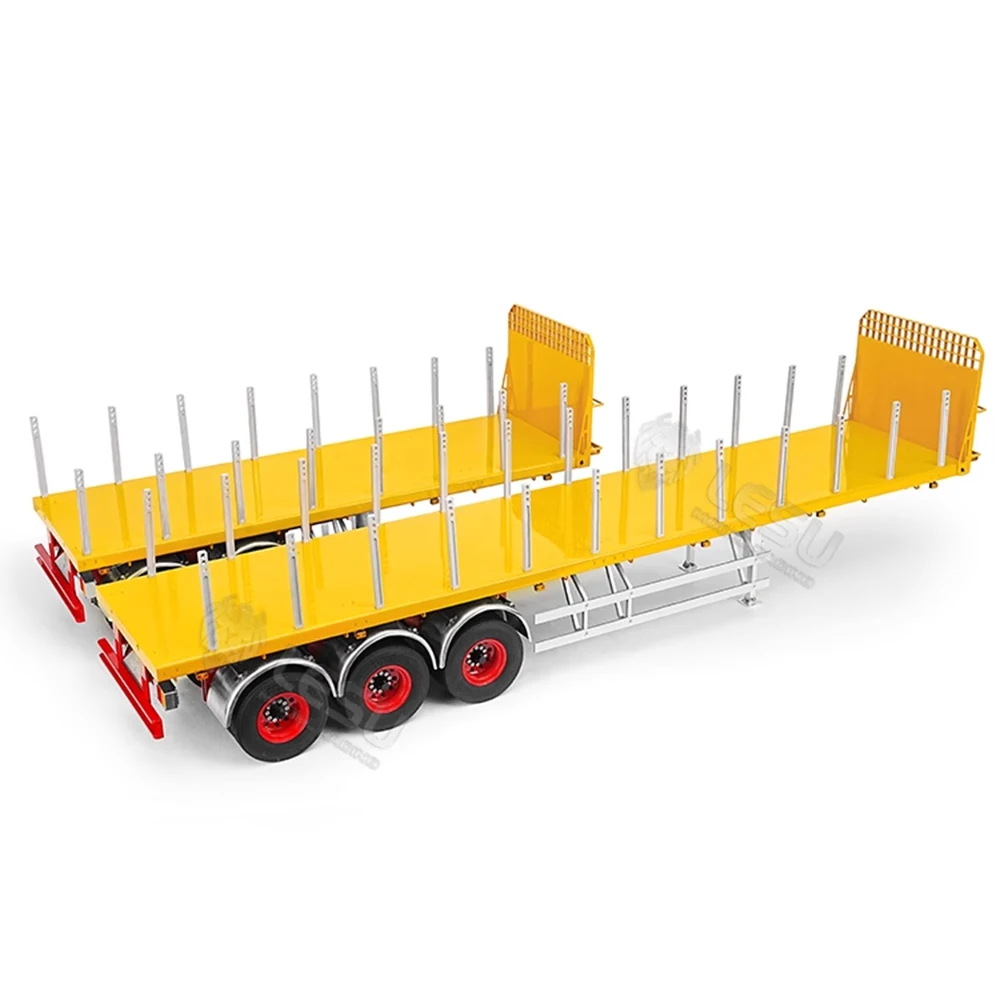 LESU Trailer Metal Semi-trailer 20 Feet 40 Feet Trailer Model Suitable ...