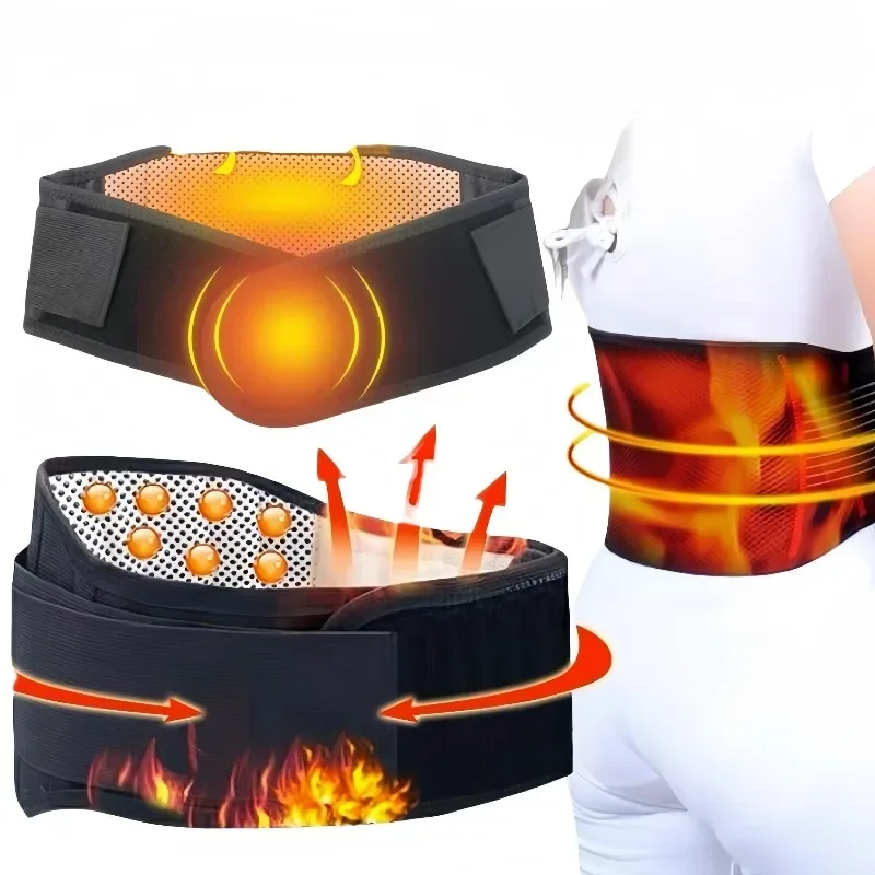 Self-Heating-Lower-Back-Supports-Magnetic-Therapy-Lumbar-Waist-Bandage ...