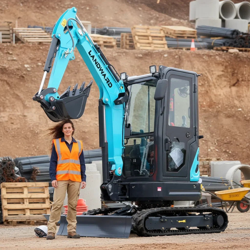LANDWARD 2.5 Ton Small Euro 5 Crawler Excavator Multipurpose ...