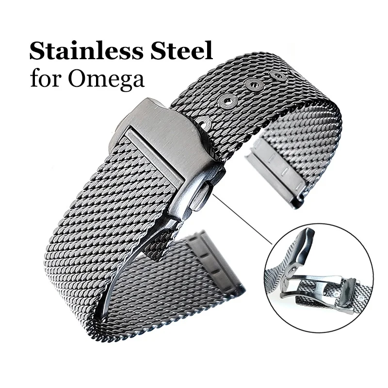 Premium-20mm-Stainless-Steel-Watch-Strap-for-Omega-Seamaster-007 ...
