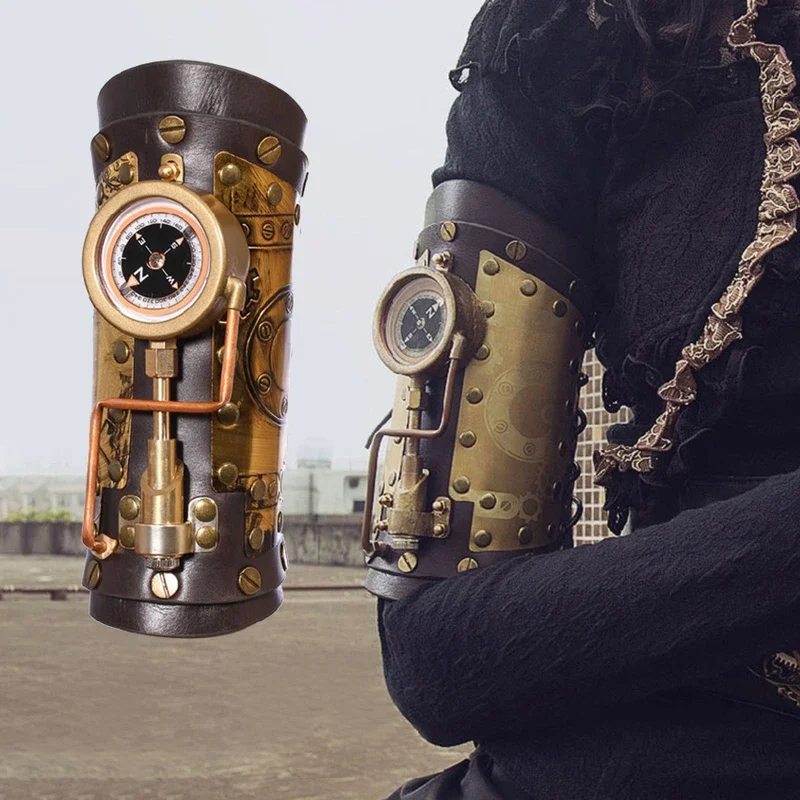 Steampunk-Arm-Sleeve-Cosplay-Anime-Accessories-Armor-Gear-Mechanical ...