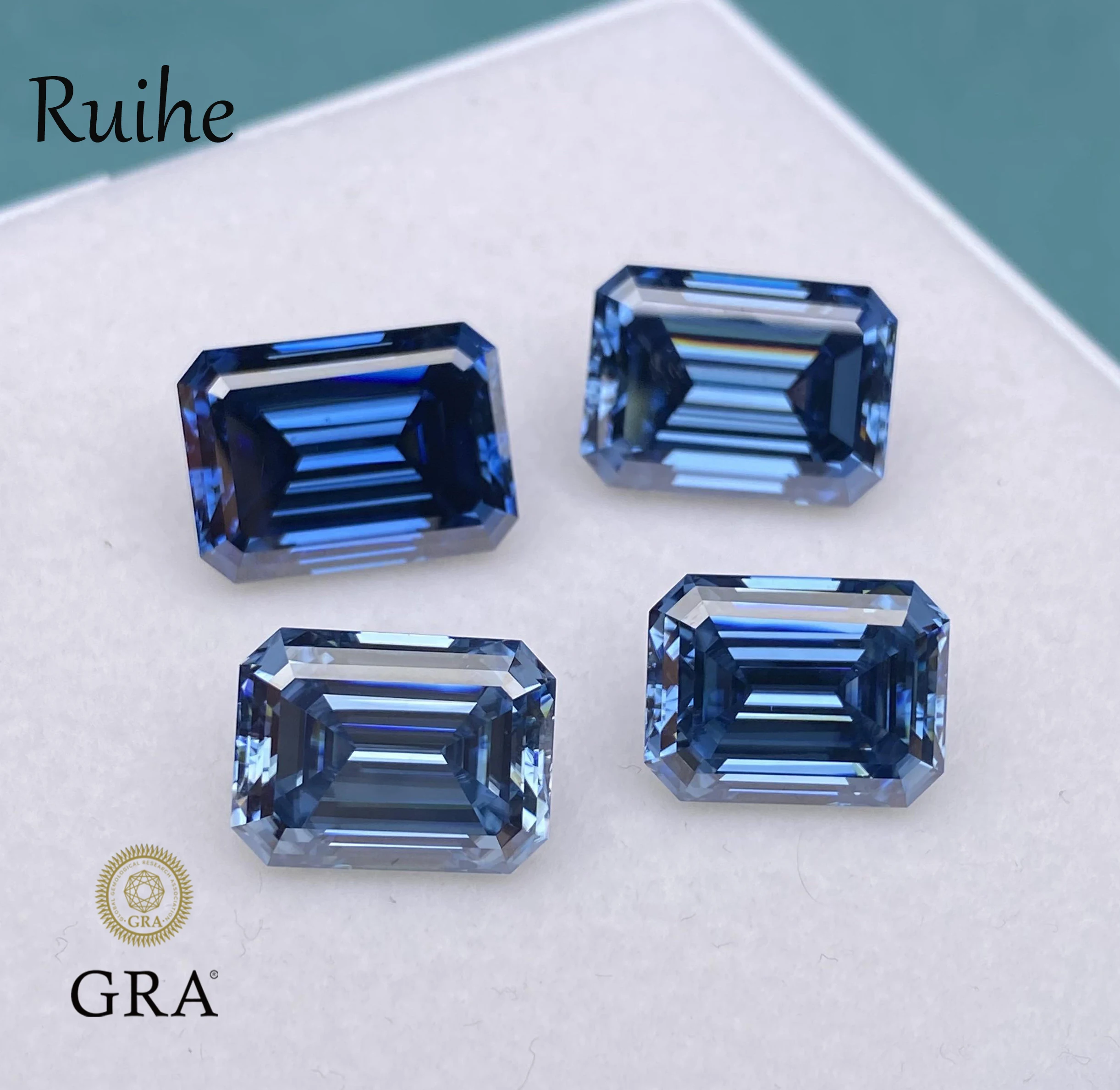 Top-Quality-Original-Sapphire-Blue-Color-Moissanite-Stone-GRA-Report ...