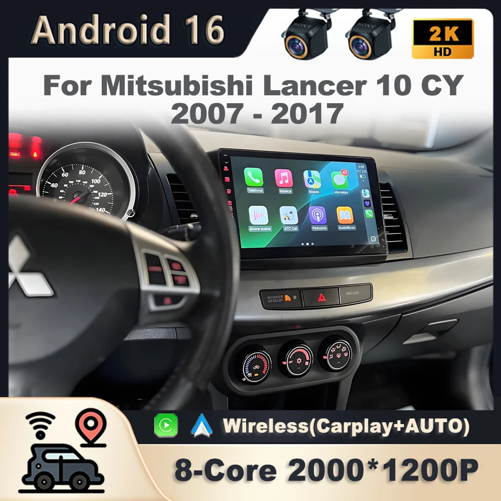 Android 16 For Mitsubishi Lancer 10 CY 2007 - 2017 Car Radio GPS ...