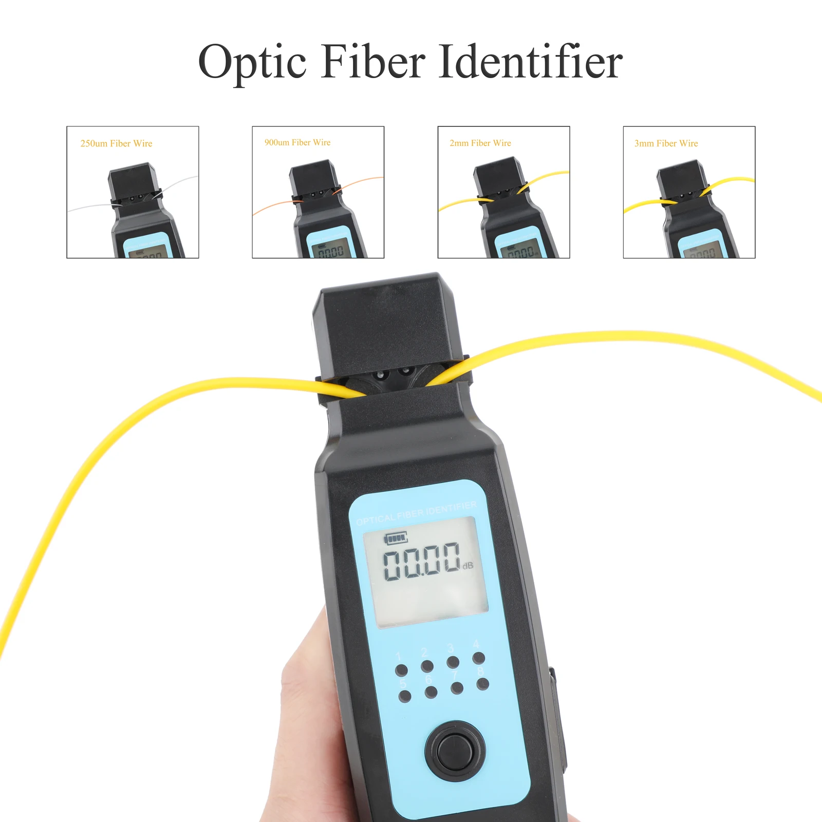 Multi-function Fiber Optic Signal Identifier Optical Power Meter, Red ...