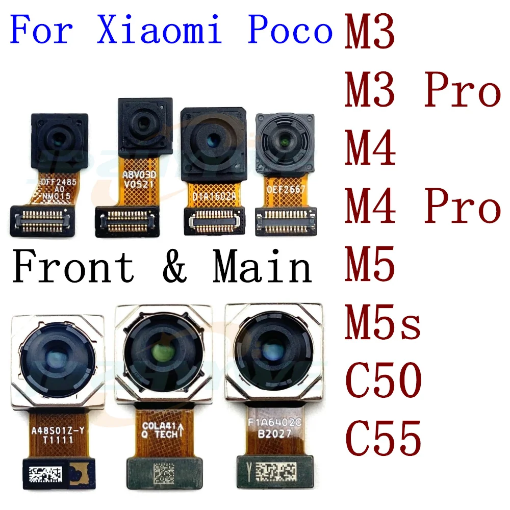 Back-Front-Camera-For-Xiaomi-Mi-Poco-M5-M5s-M4-M3-Pro-C50-C55-Backside ...