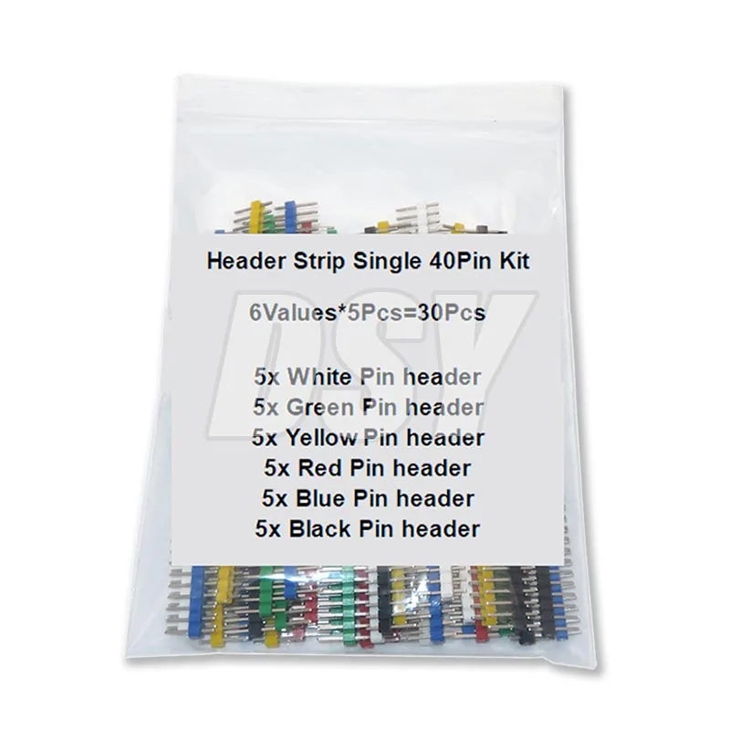 30PCS-LOT-40-Pin-Breakable-Pin-Header-2-54mm-Single-Row-Male-Header ...