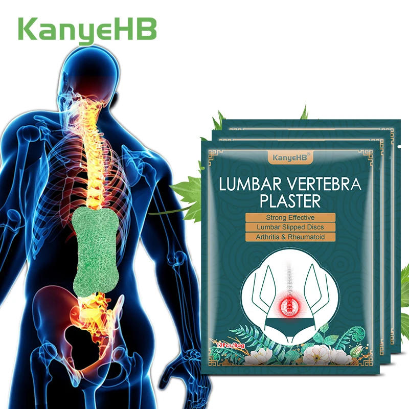 72pcs-6bags-Lumbar-Joint-Muscle-Pain-Plaster-Arthritis-Intervertebral ...
