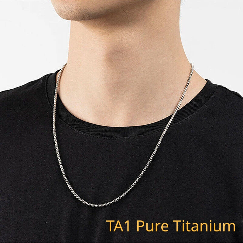 Fashion-3mm-TA1-Pure-Titanium-Rolo-Box-Chain-Necklace-for-Men-Women ...