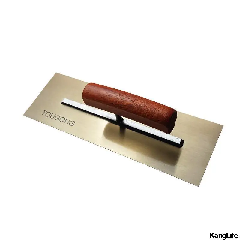 Mud-Plate-Flat-Trowel-High-Carbon-Steel-Trowel-Bricklayer-Square-Wooden ...