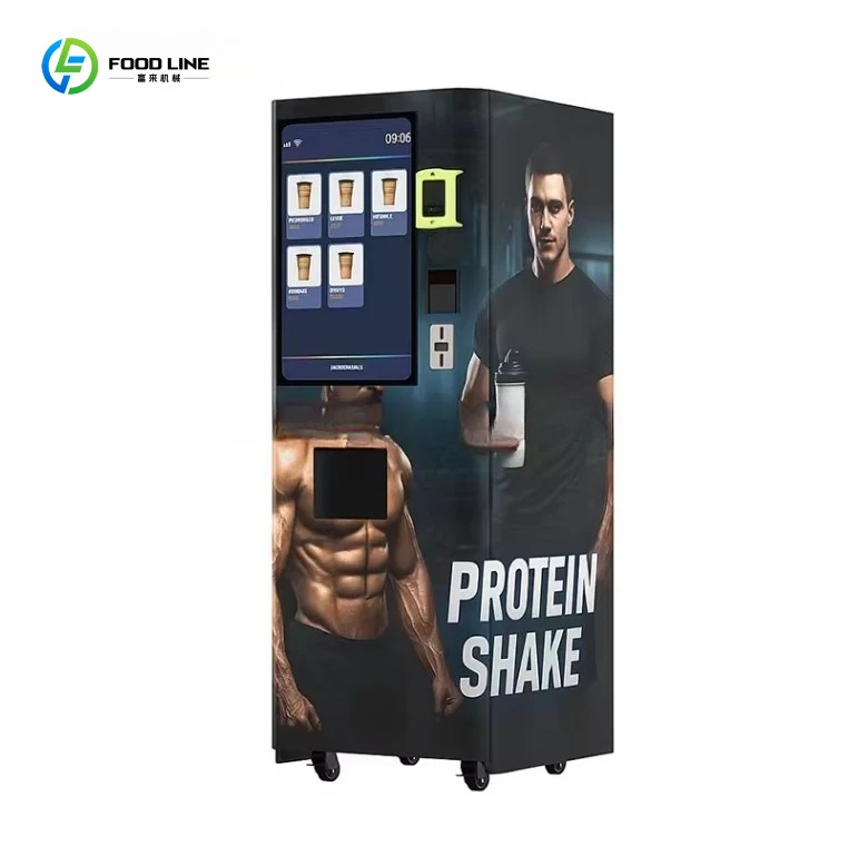 Custom Commercial Smart Protein Shake Vending Machine Automatic Gym ...