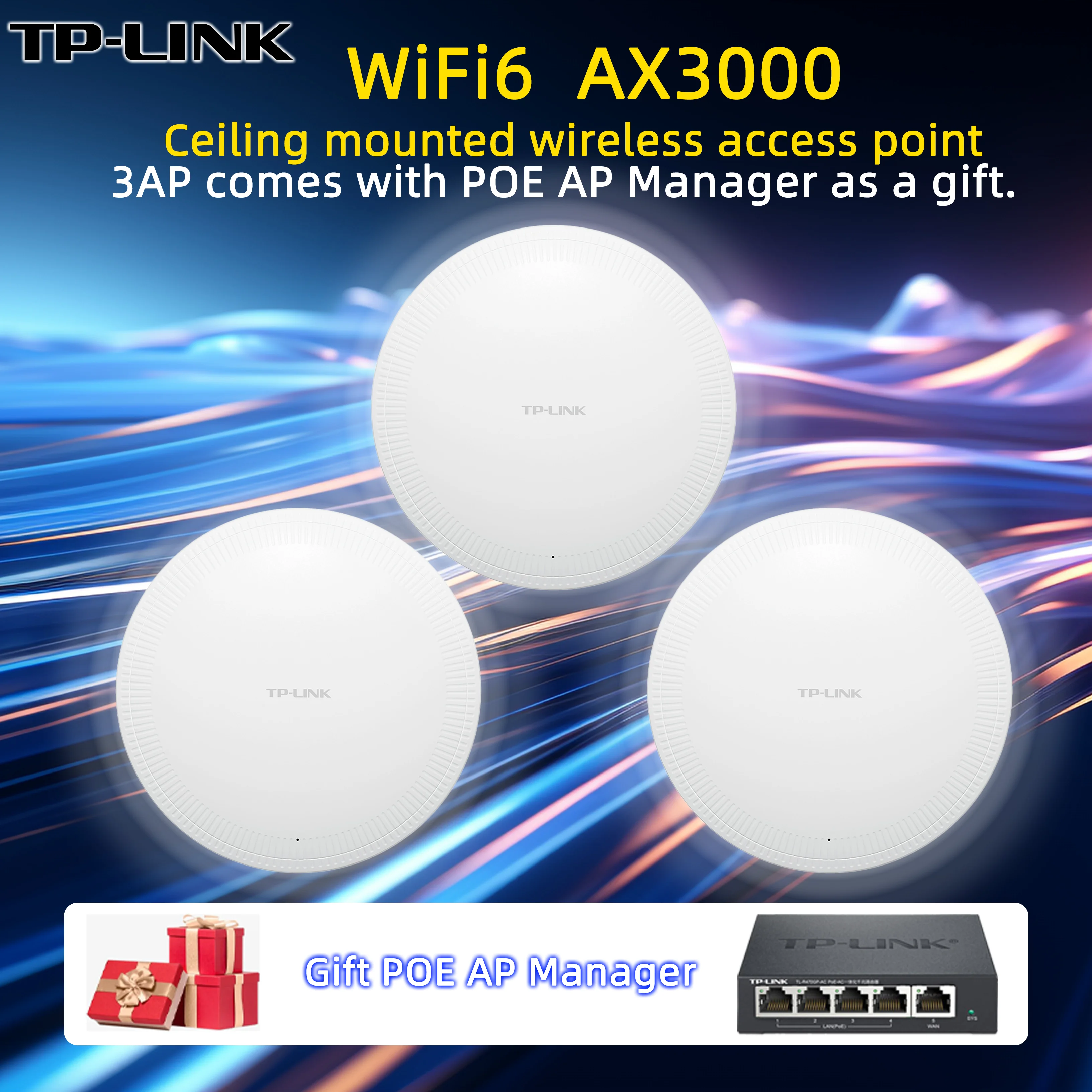 TP-Link-AX3000-Wi-Fi6-Celling-AP-Router-802-11AX-WiFi6-Wireless-Indoor ...