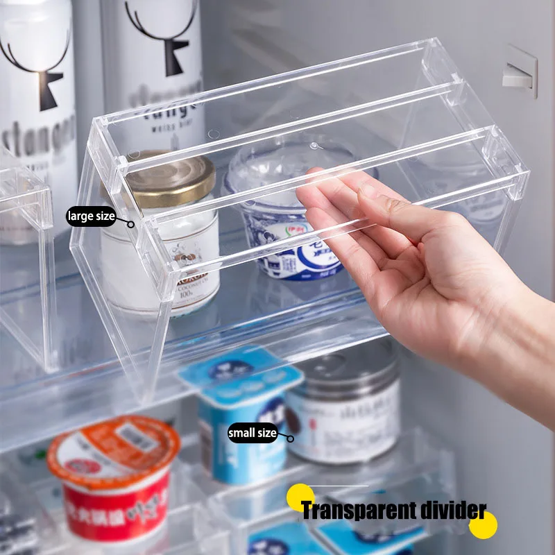 Detachable-transparent-refrigerator-storage-rack-partition-board ...