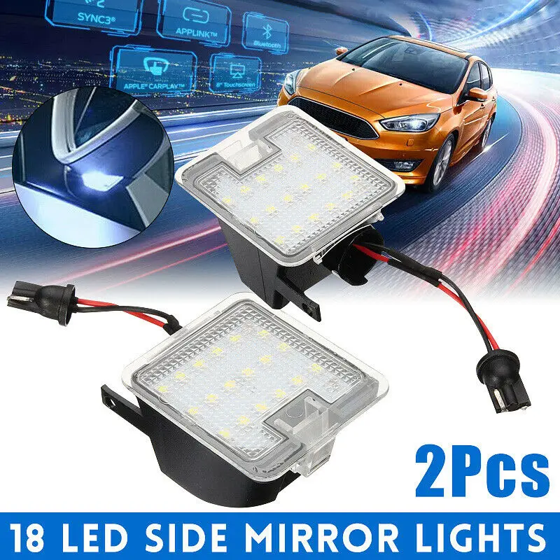 1-Pair-LED-Under-Side-Mirror-Puddle-Light-For-Ford-Mondeo-MK4-Focus ...