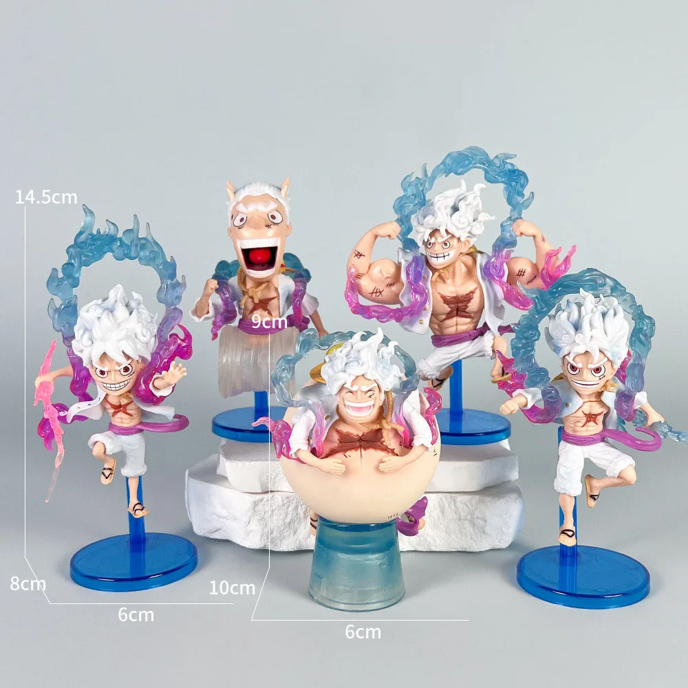 Anime-Figure-One-Piece-Q-Version-Nika-Luffy-Five-Level-Sun-God-Gradient ...