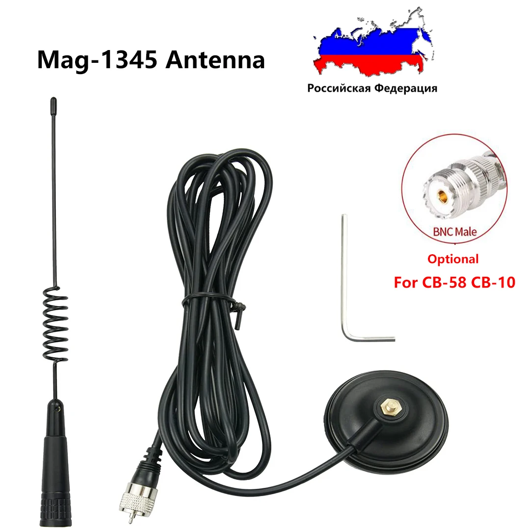 27MHz-CB-Radio-Mag-1345-Antenna-with-Magnet-Base-4-Meters-Cable-BNC ...