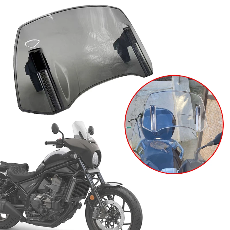 Universal Motorcycle Windshield Extension Adjustable Spoiler Clamp On universal-motorcycle-windshield-extension-adjustable-spoiler-clamp-on
