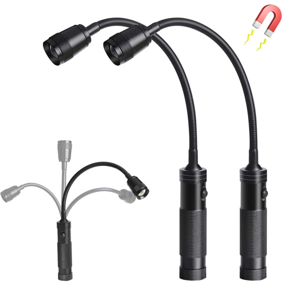 NEW LED Work Light Flexible Gooseneck Flashlight with Magnetic Base ...
