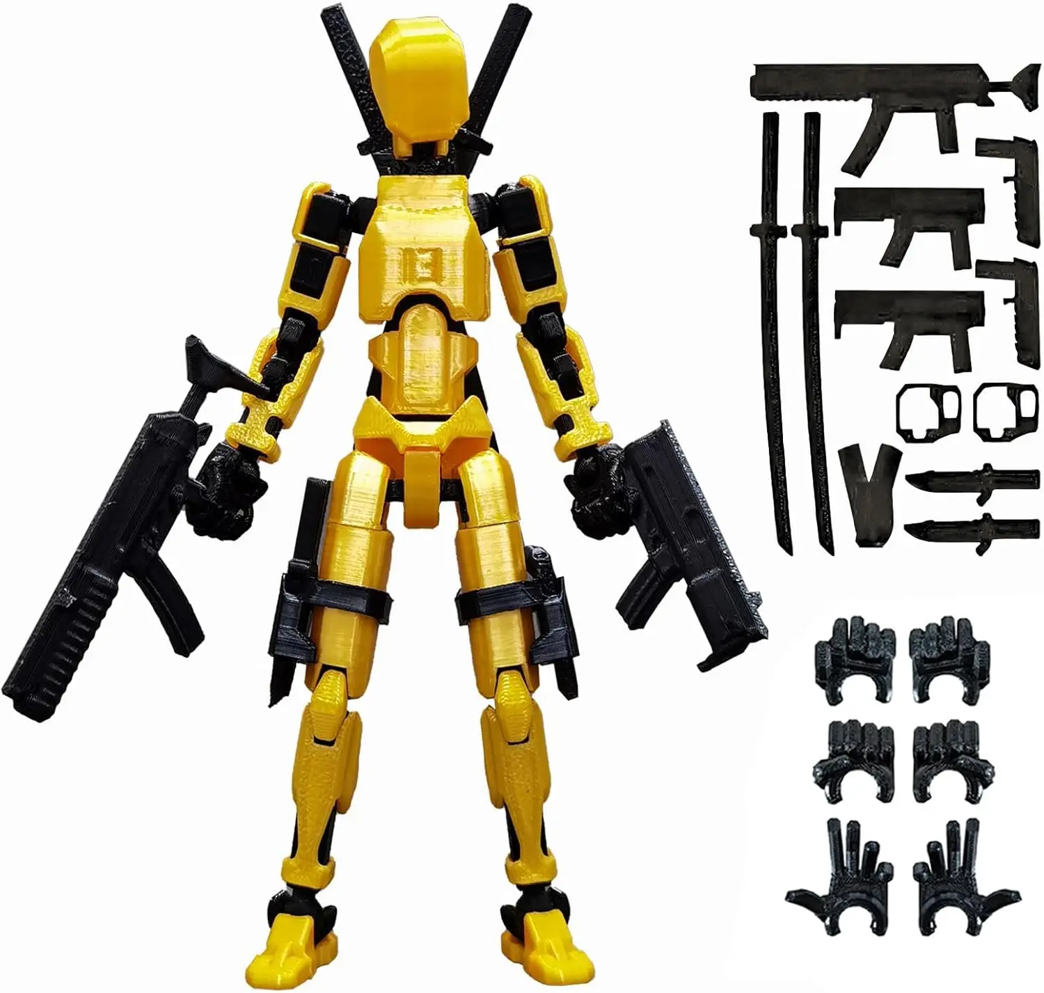 Assembly-Completed-4Pcs-T13-Action-Figure-Set-Titan-13-3D-Printed-Multi ...