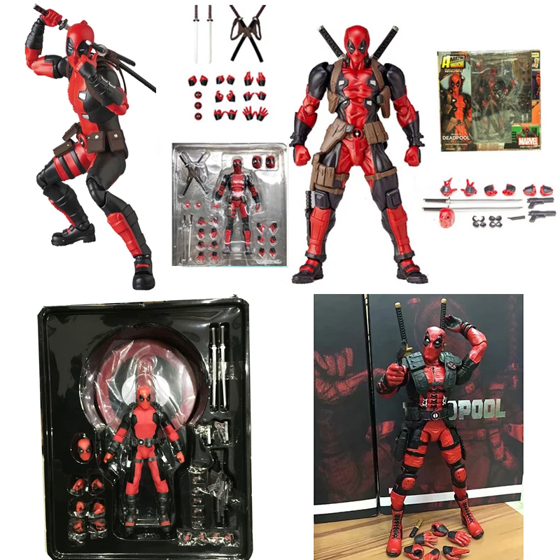 Mafex-082-Revoltech-Deadpool-Figure-X-Men-Deadpool-Action-Figure-Mezco ...