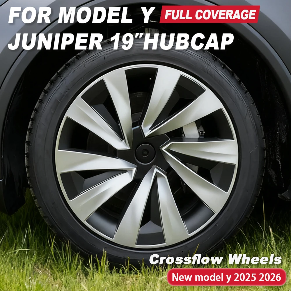 4PCS Hubcaps 19 Inch for Tesla Model Y Juniper 2025 Performance ...