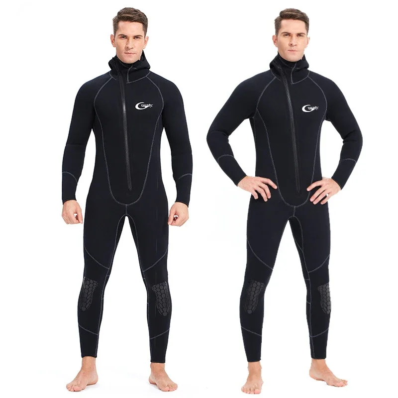 3MM-Diving-Suit-Men-s-and-Women-s-One-piece-Hooded-Diving-Suit-Warm ...