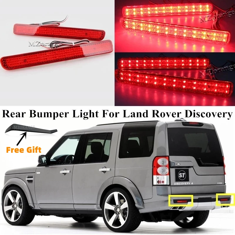 2Pcs LED Rear Bumper Reflector Light For Land Rover Discovery 3 4 LY021 ...