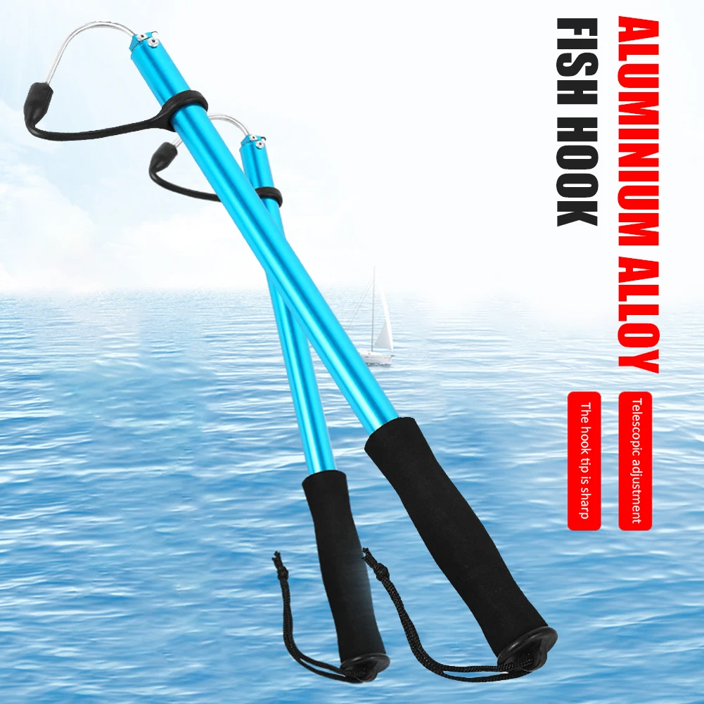 60-90-116-120cm-Retractable-Telescopic-Fish-Gaff-Ice-Sea-Fishing ...