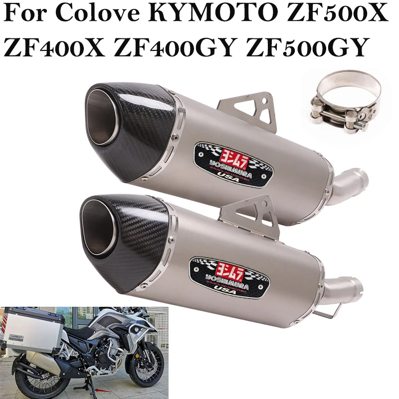 Tubo-de-Escape-para-motocicleta-silenciador-de-carbono-DB-Killer-para-Colove-KYMOTO-ZF500X ...