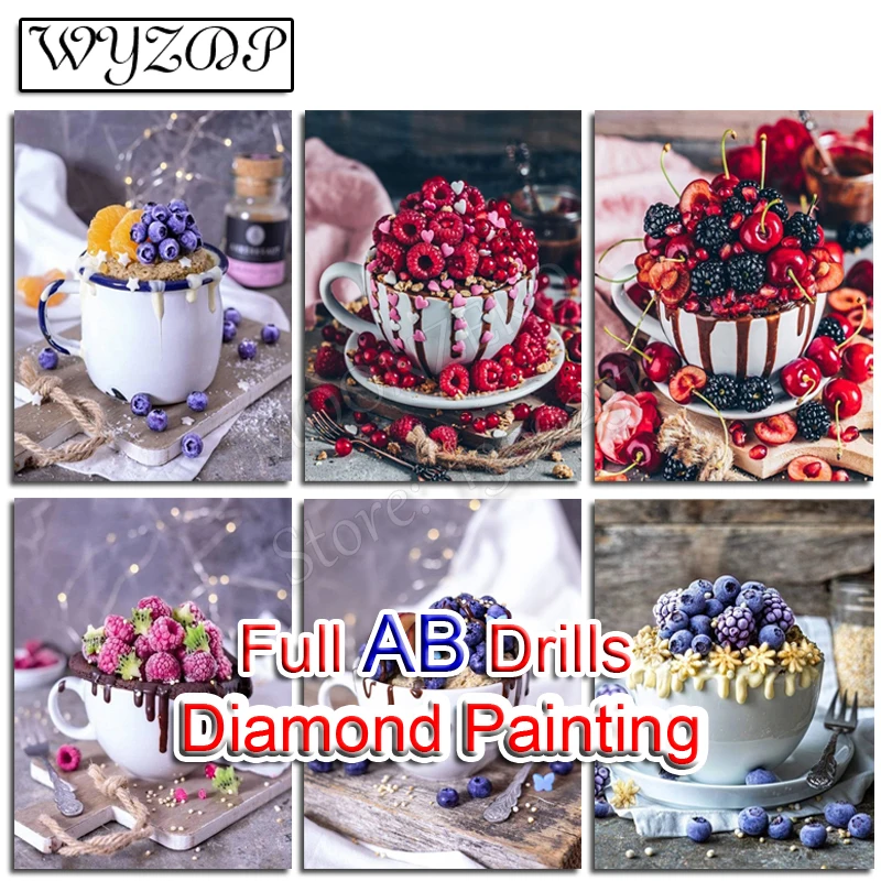 Full-AB-Square-Drills-5D-Diy-Diamond-Painting-Fruit-Picture-AB-Diamond ...