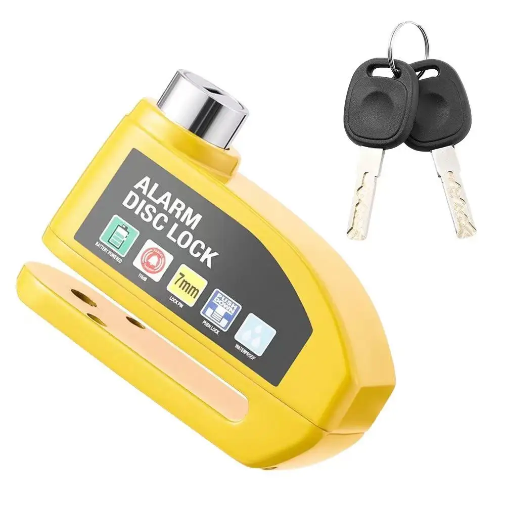 Waterproof Motorcycle Alarm Lock Bike Scooter Security Anti-theft Lock ...
