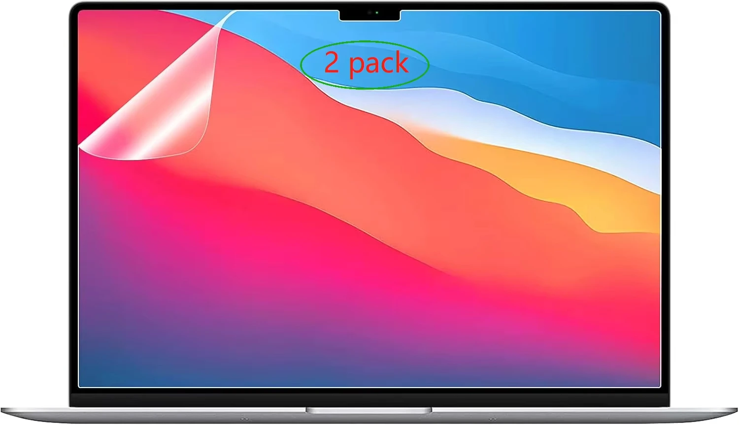 2-Pack Screen Protector For MacBook Air 13.6 15.3 Inch (2025/2024/2022 ...