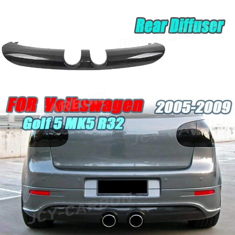Carbon Fiber Car Rear Bumper Lip Diffuser Spoiler Body Kits for Golf 5 ...