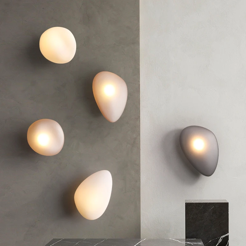 Nordic-Design-Pebble-Wall-Light-LED-Modern-Glass-Lamp-Home-Decoration ...