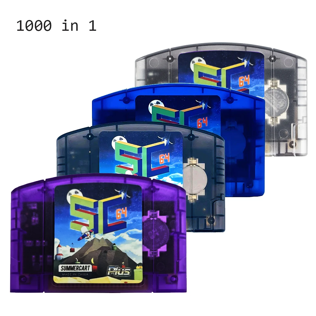 SC64 1000-in-1 Retro Game Cartridge for N64 Console Region Free NTSC ...