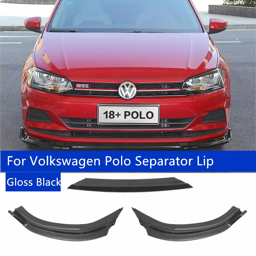 Front Lip Bumper For Volkswagen Polo Separator Lip Grill Spoiler ...