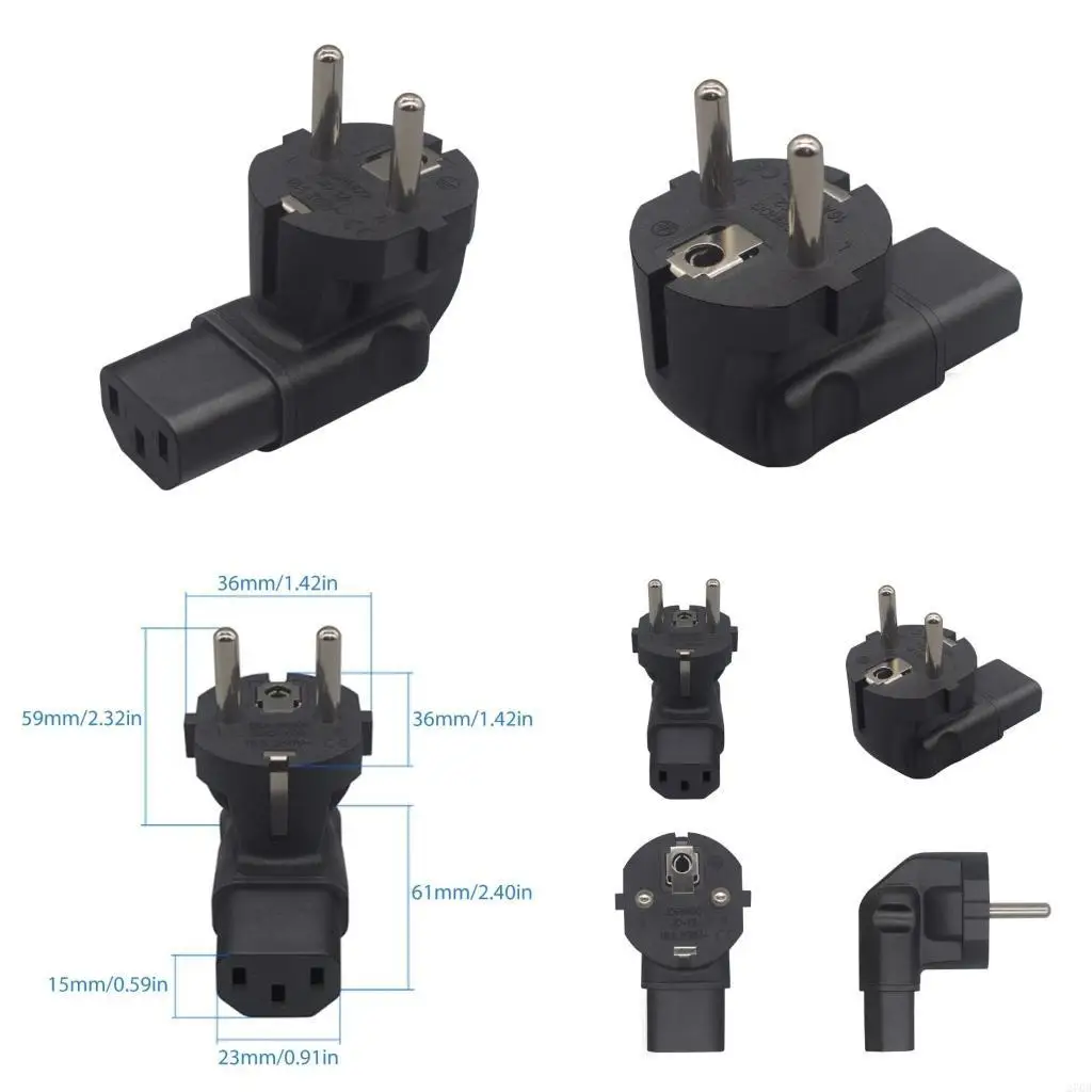 EU to IEC320 C13 Power Adapter,EU Male to IEC320 C13 Female AC Plug,EU ...