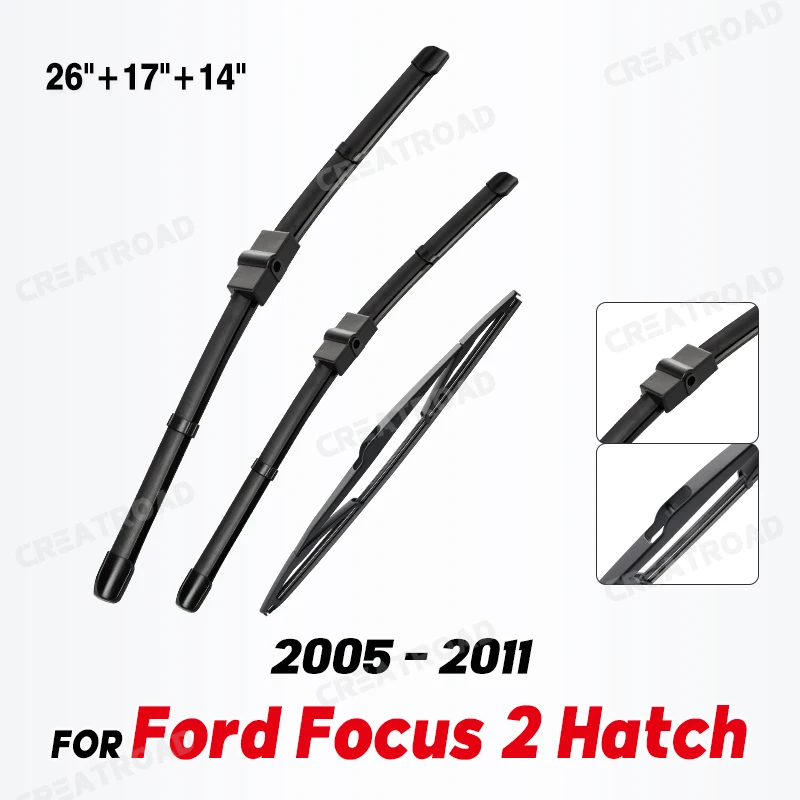 Wiper-Front-Rear-Wiper-Blades-Set-For-Ford-Focus-2-Hatch-2005-2011 ...