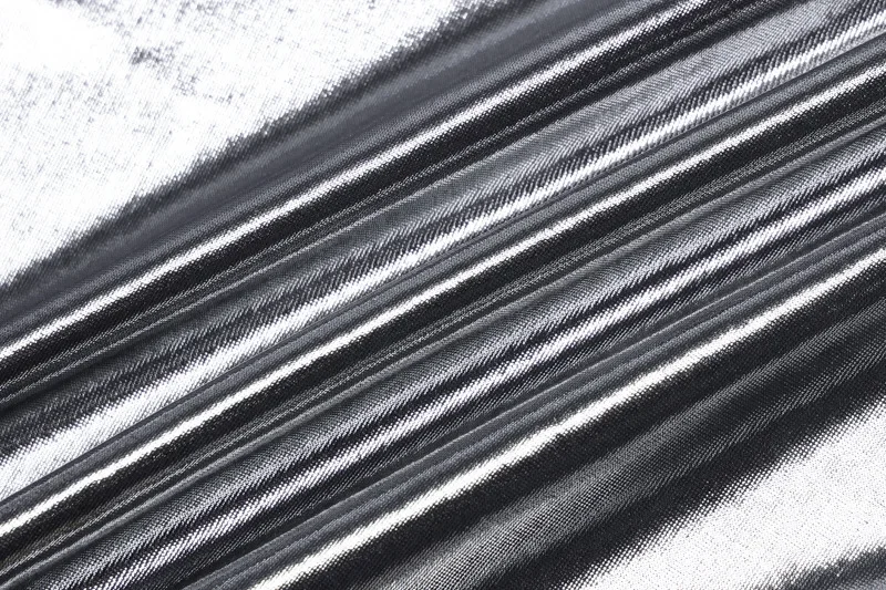 Gray Metallic Long Sleeve Bodycon Dress Fashion Fall Winter Short Dres ...