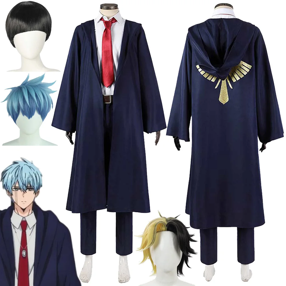 Rayne Ames Lance Crown Mashle Cosplay Fantasy Wigs Tie Cloak Anime ...