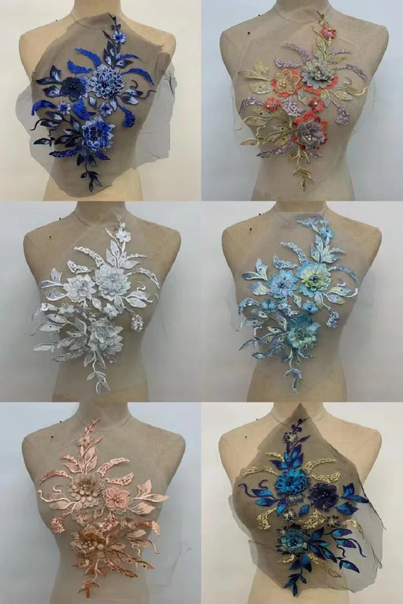 Sequin Applique Beads Sew | Sequin Applique Flowers | Embroidery Applique Beaded - Diy Craft ...