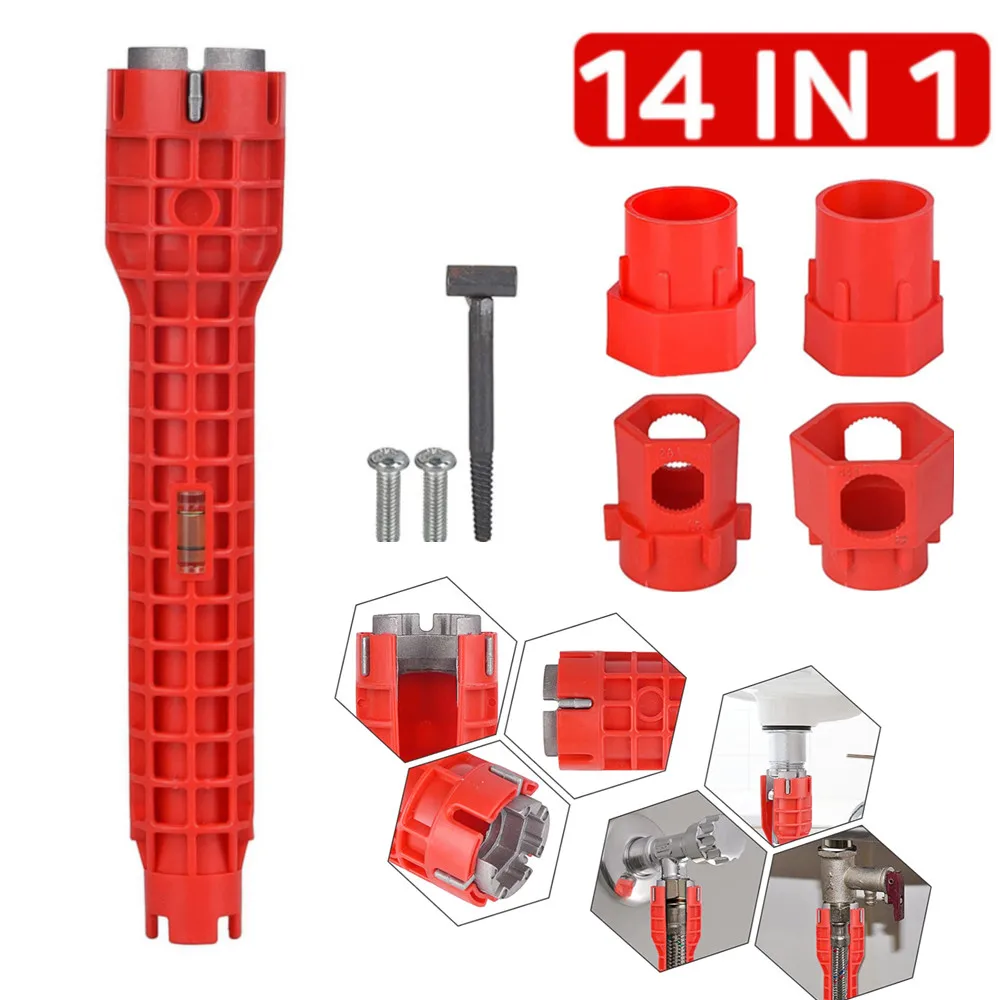 14 In 1 Wrench for Sink Faucet Sanitary Repair Tool with Double-Head ...