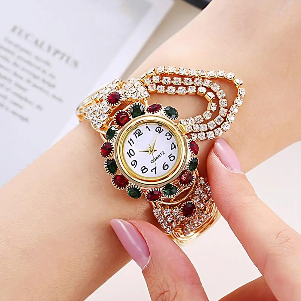 Rhinestone-Quartz-Watch-Shiny-Fashion-Stable-Performance-Bracelet-Watch ...