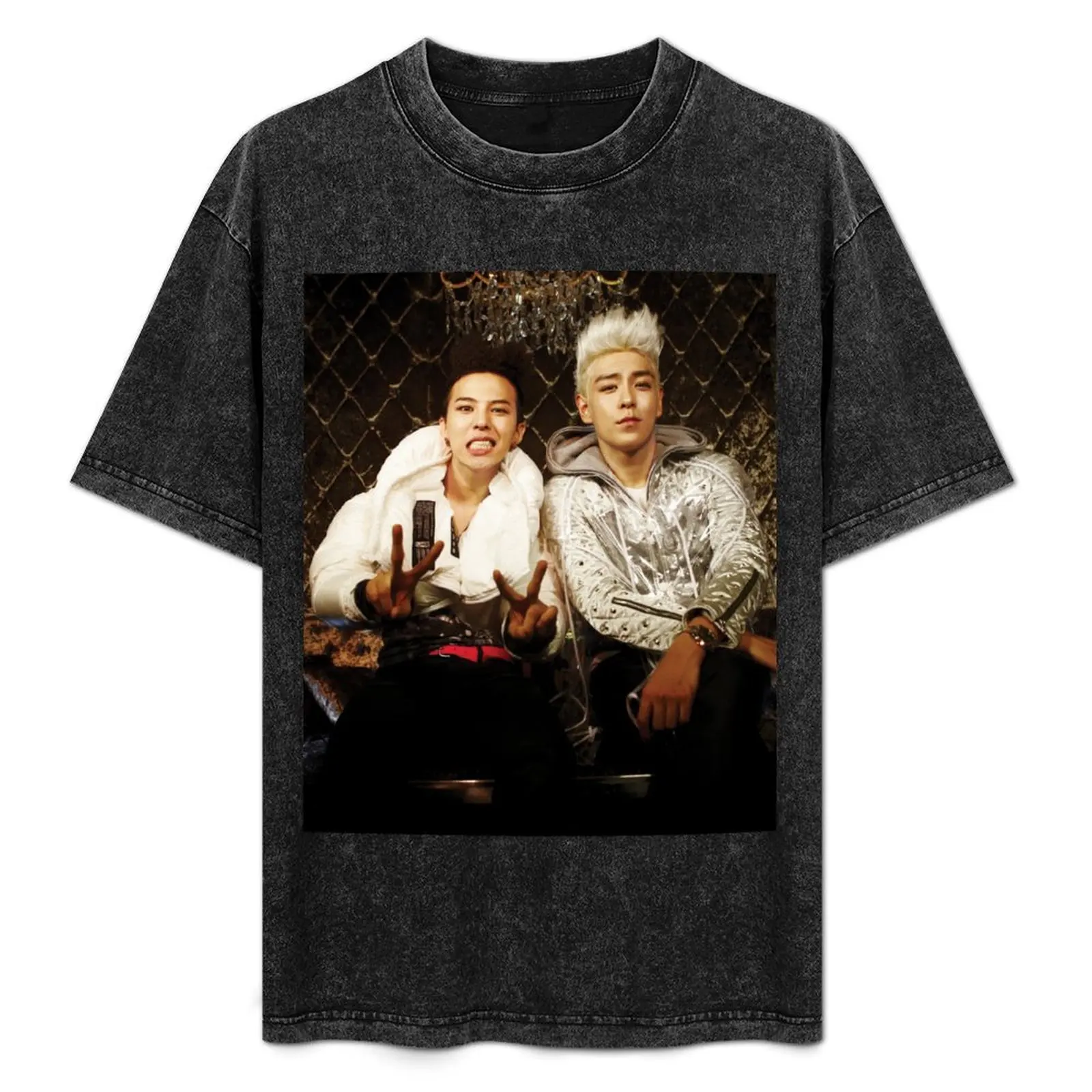 BigBang GD&TOP Kpop Big Bang Top G Dragon T-Shirt summer top anime ...