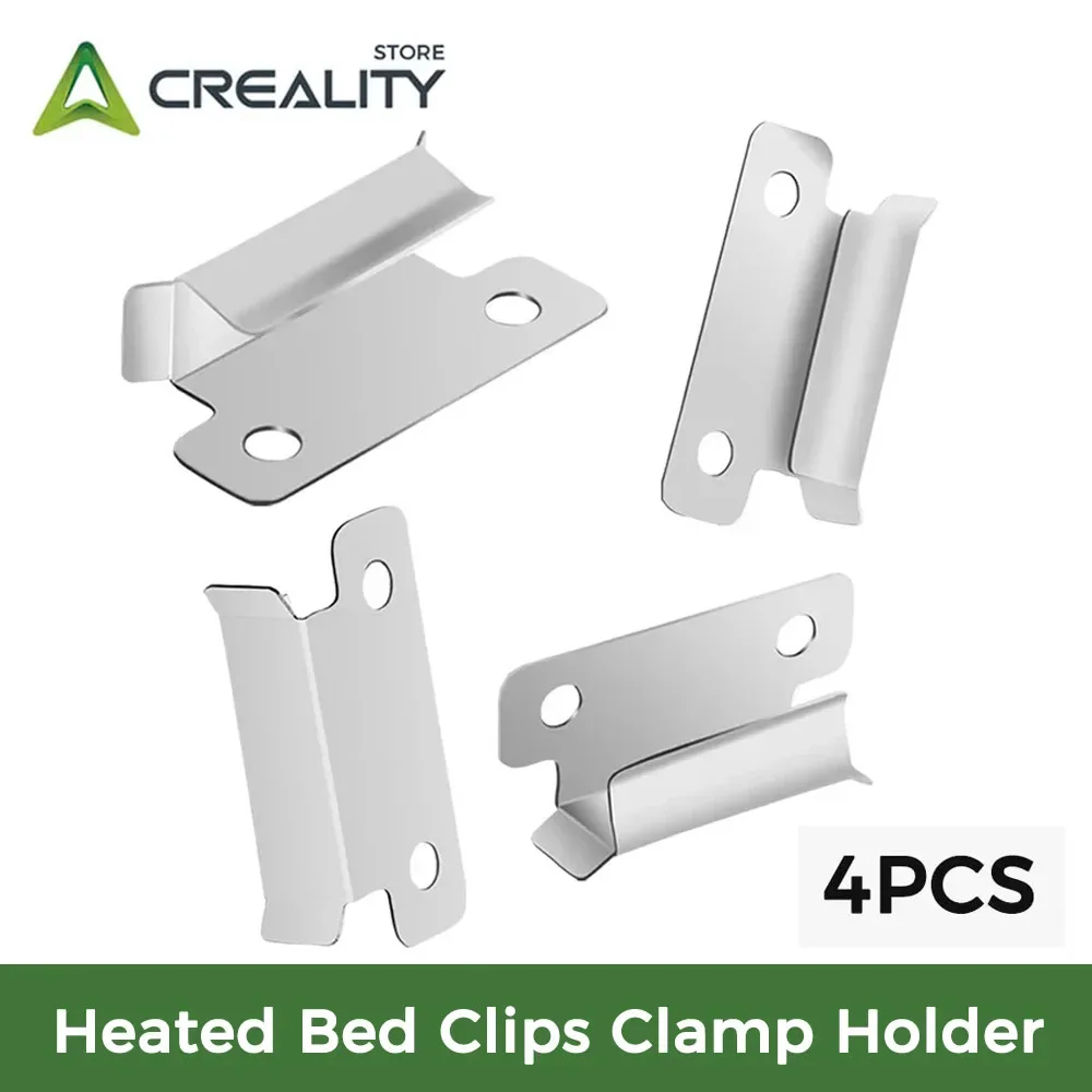 Creality Stainless Steel Glass Heated Bed Clips Clamp Holder Heatbed ...