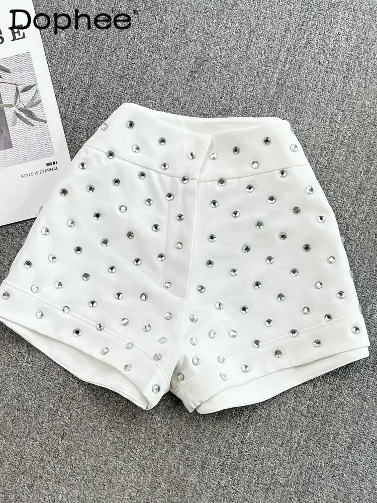 Primavera-ver-o-shorts-feminino-temperamento-cintura-alta-requintado ...