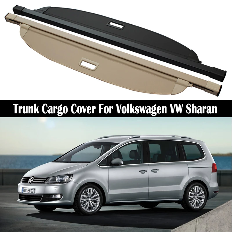 Trunk Cargo Cover For Volkswagen VW Sharan 2012-2021 Security Shield ...