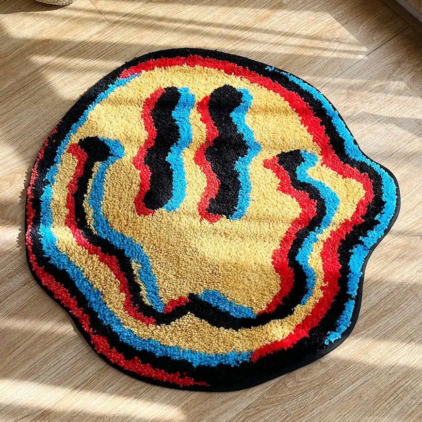 LAKEA-Trippy-Smiling-Rug-Tufted-Rug-Gift-for-Friend-Rugs-for-Bedroom ...