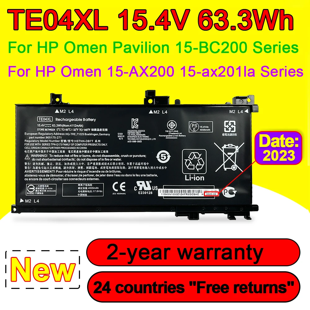 Bater-a-TE04XL-para-HP-Omen-15-AX200-15-AX210TX-15-AX202NA-15-AX201LA ...