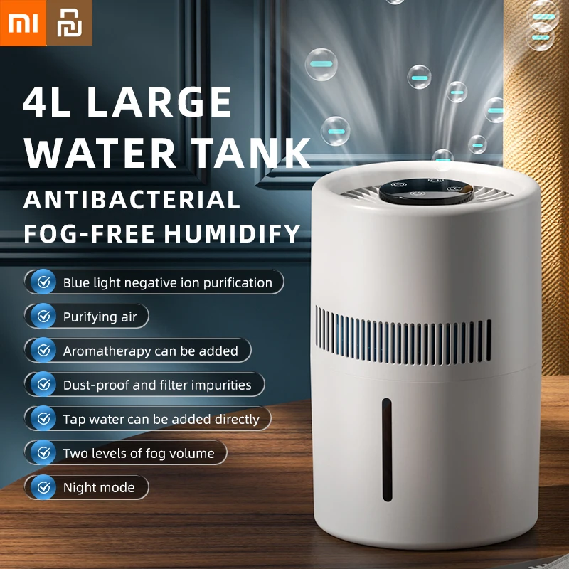 Xiaomi Youpin Humidifier Air Purifier Touch Operation 4L Large Capacity ...